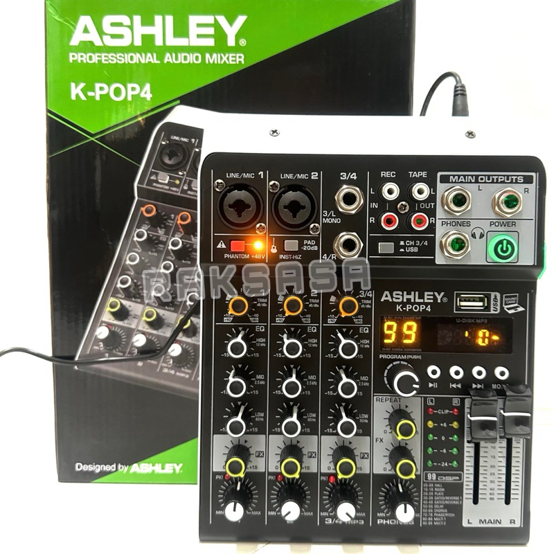 Jual Mixer Audio Ashley K-Pop 4 4channel Original kpop4 Mixing 4 K pop4 | Shopee Indonesia