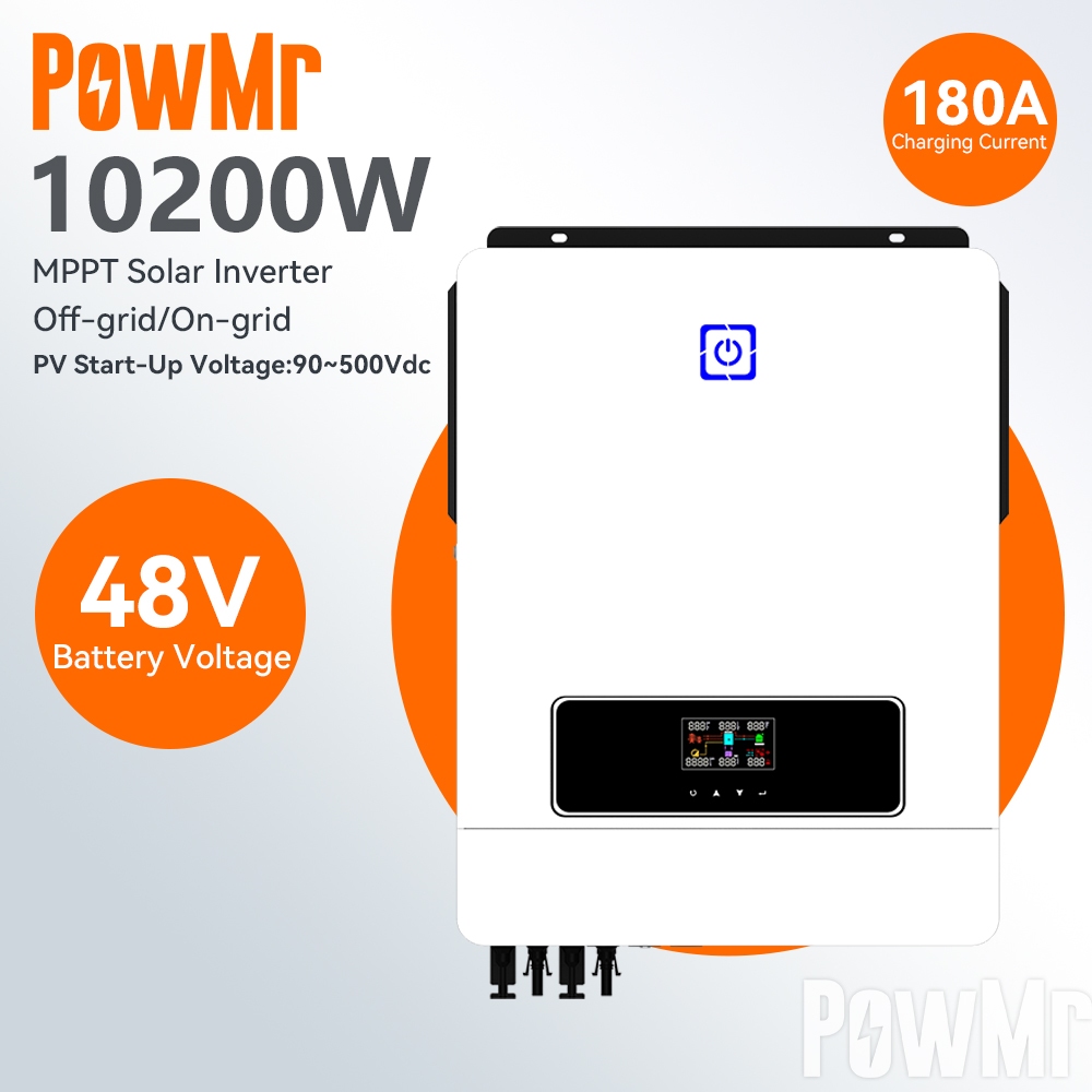 Jual PowMr MPPT 10.2KW Inverter Hibrid Surya Off-grid / On-grid Gelombang Sinus Murni 230Vac ...