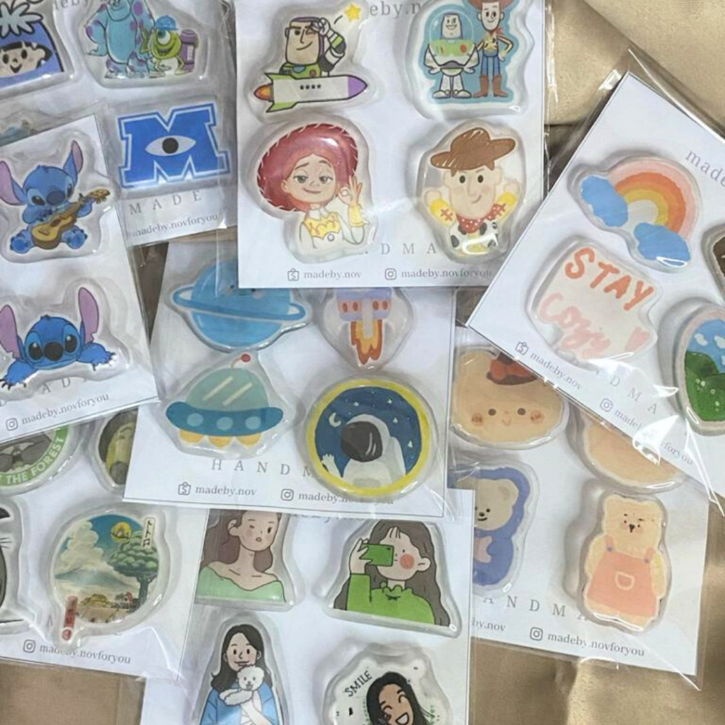 Jual (PRE-ORDER 14 HARI) SETPIN ACRYLIC SET PAKET/ PIN AESTHETIC/ PIN ...