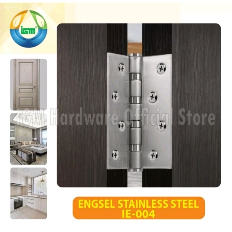 Jual Engsel Stainless Steel IGM Ukuran 3" 4" IE 004 engsel sus | Shopee ...