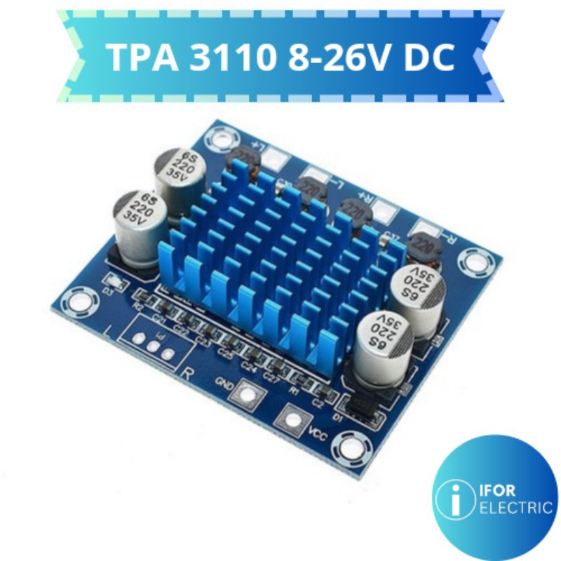 Jual AMPLIFIER TPA 3110 Class d 12-24VOLT XH-A232 30+30W | Shopee Indonesia