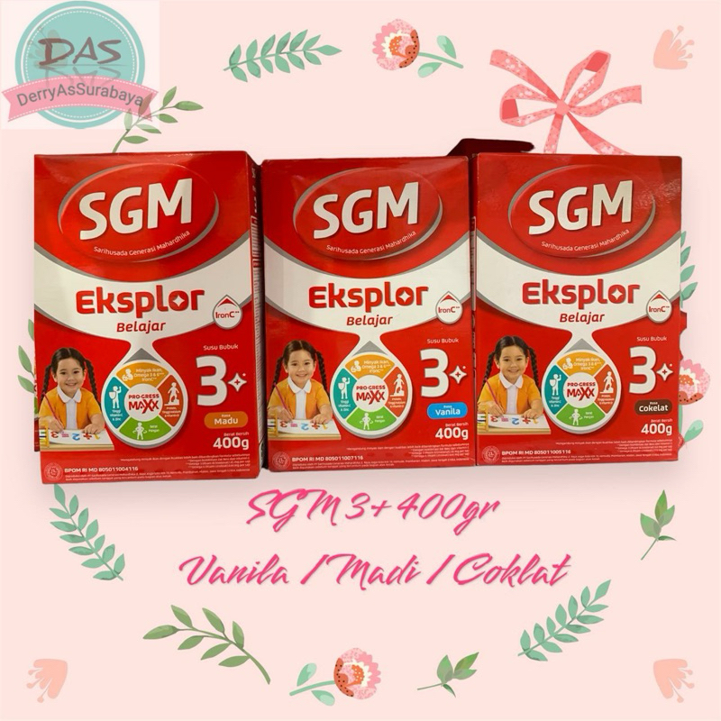 Jual SGM Eksplor 3+ 400gr Vanila Madu Coklat | Shopee Indonesia