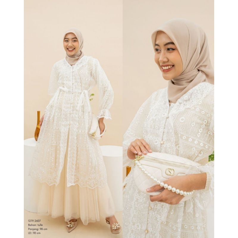 Jual Dahayu outer| Outer tille brukat bordir tali | Lace outer| Kebaya ...
