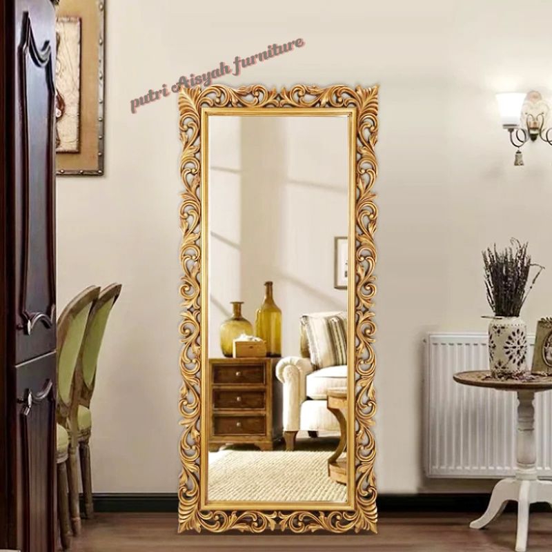 Jual FRAME DINDING ATAU CERMIN HIAS DINDING KAYU JATI UKIR | Shopee ...
