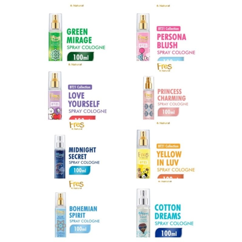 Jual FRES &NATURAL PARFUME 100ML||PARFUM FRES HIJAB 100ML||PARFUM FRES ...