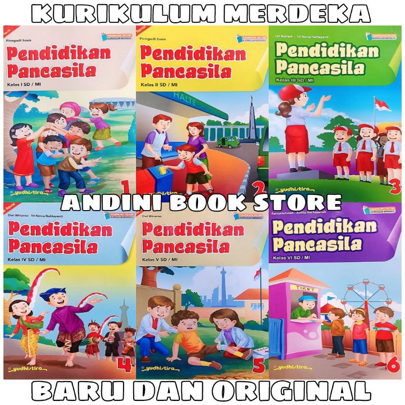 Jual BUKU PENDIDIKAN PANCASILA KELAS 1 2 3 4 5 6 SD/MI YUDHISTIRA KURIKULUM MERDEKA REVISI ...