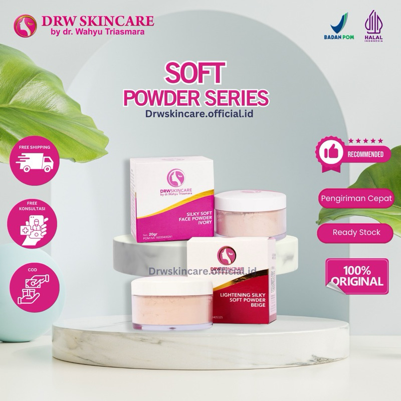 Jual DRW SKINCARE BEDAK TABUR PERAWATAN WAJAH BERJERAWAT / LOOSE POWDER ...