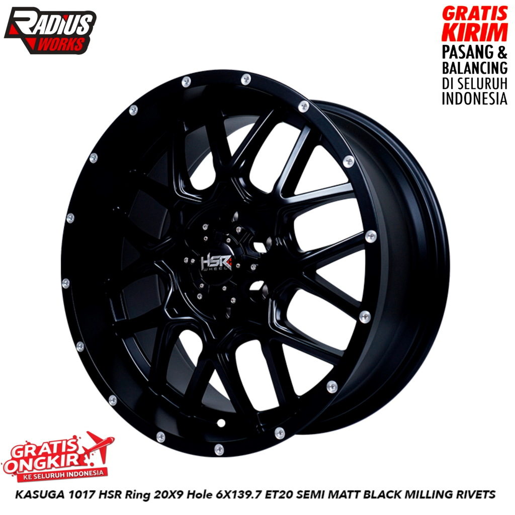 Jual Velg mobil R20 untuk pajero fortuner hilux colorado straiblazer dll hsr kasuga pcd 6x139,7 ...