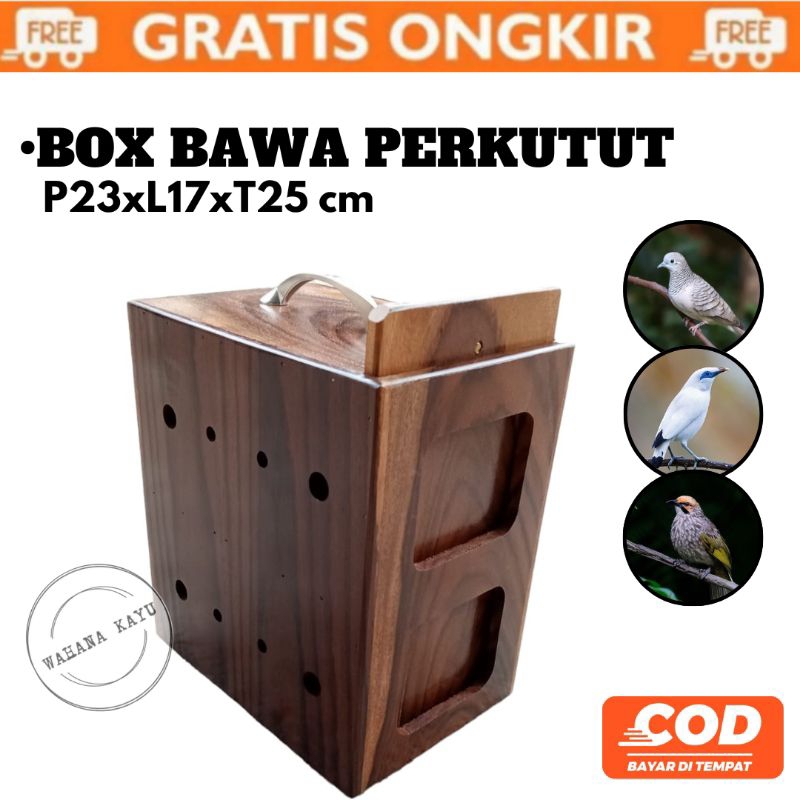 Jual box bawa burung perkutu,jalak,falk | box burung finishing pliturr ...