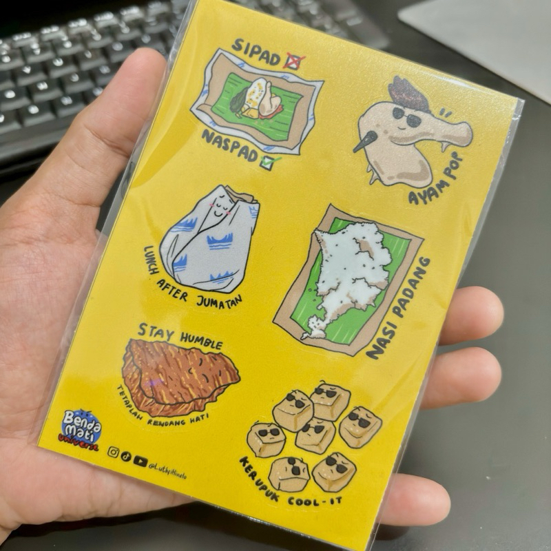 Jual Sticker Kisscut A6 - Nasi Padang - Benda Mati Universe ...