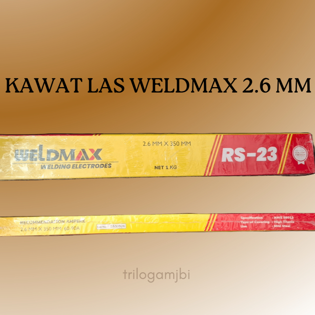 Jual Kawat Las Weldmax RS-23 2.6mm 1 dus 1Kg | Shopee Indonesia