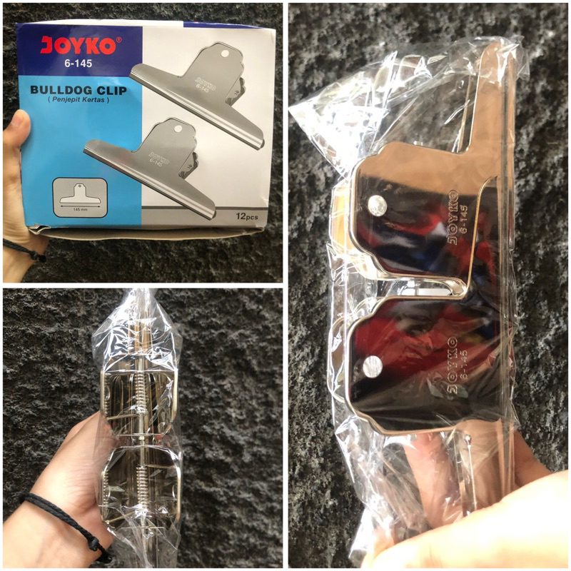 Jual PCS | Bulldog clip/ klip/ penjepit kertas JOYKO 145mm Jumbo ...