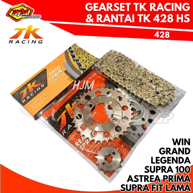 Jual GEARSET GIRSET TK 428 HONDA GRAND / SUPRA 100 / HONDA WIN ...