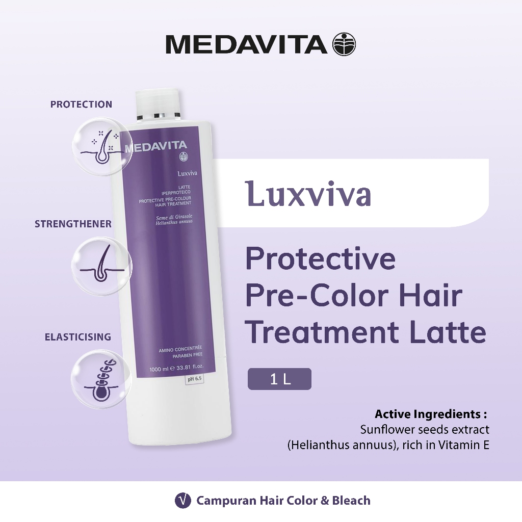 Jual Medavita Luxviva Protective Pre-Color Hair Treatment Latte ...