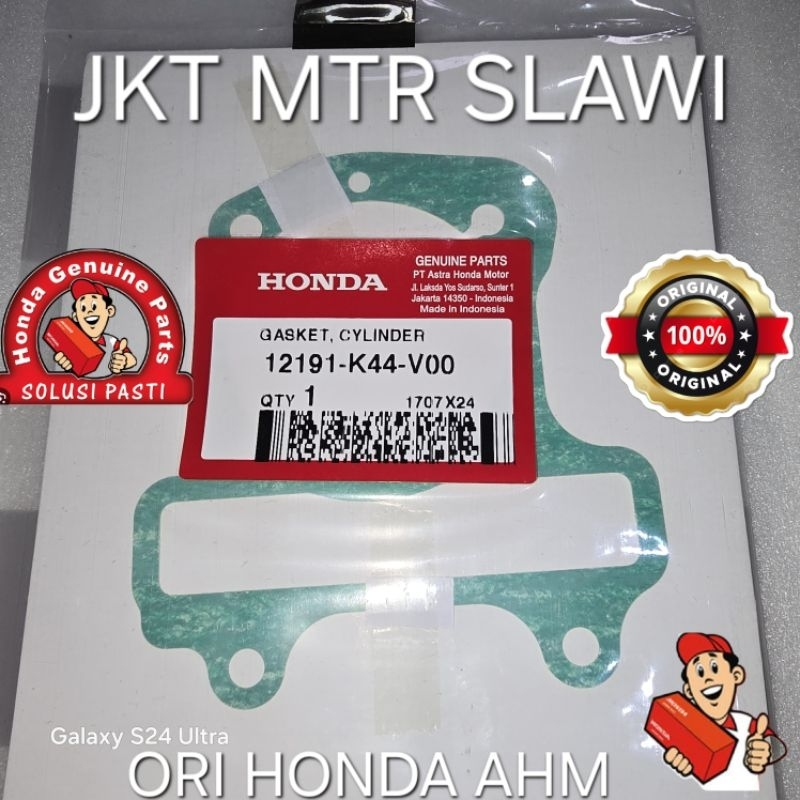 Jual 12191 k44 v00 gasket cylinder head assy, perpak blok vario 110 f1, beat street, beat pop ...