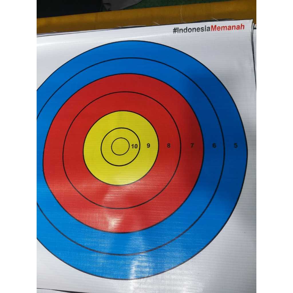 Jual TARGET FACE PRINT TARGET PANAHAN STANDAR FITA TF 80CM 6 RING ...