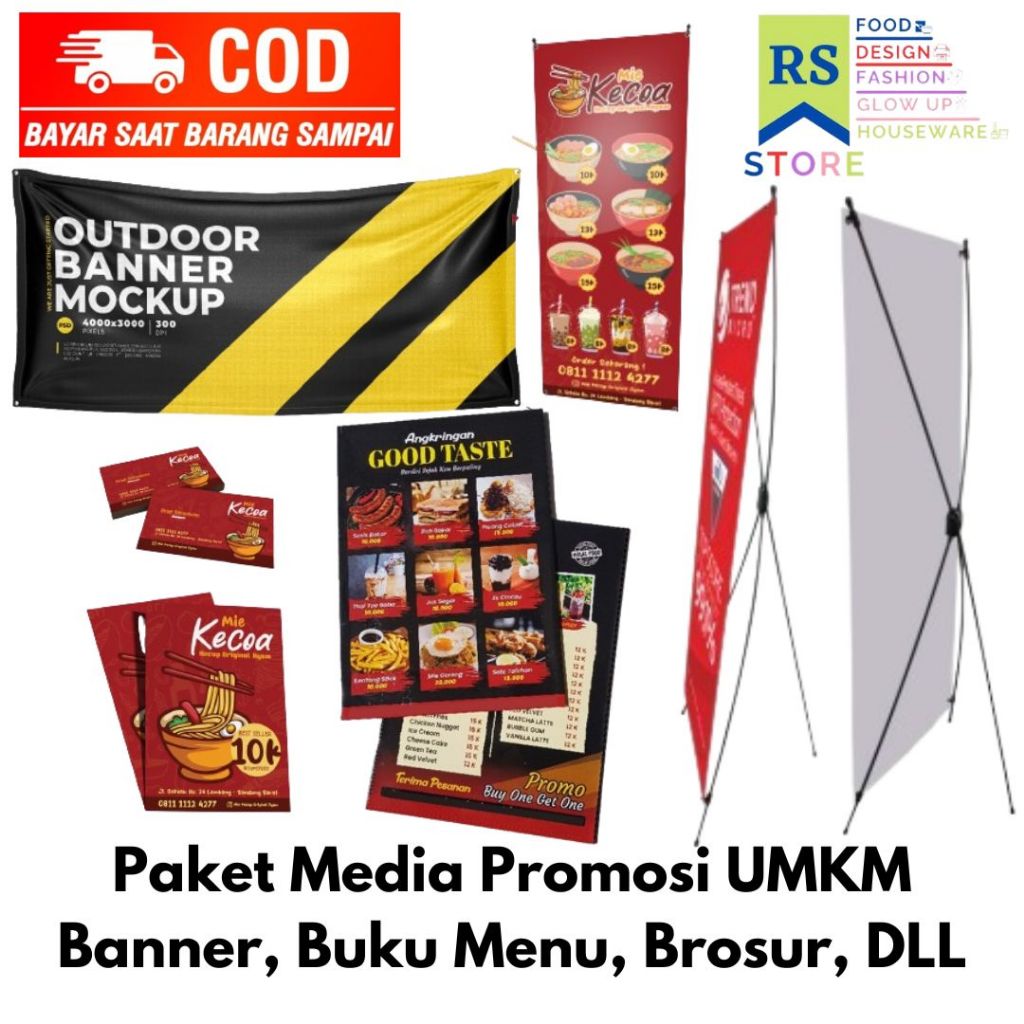Jual cetak paket sticker-banner-flyer-x banner-menu-tent card-kartu ...