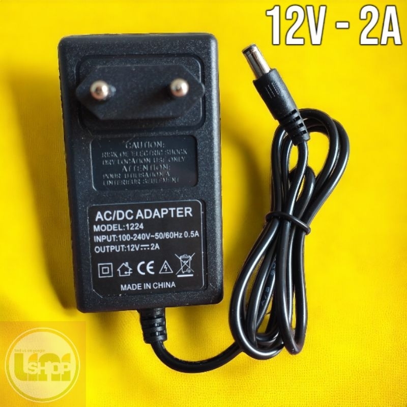 Jual Adaptor Charger 12V 2A CCTV Modem Router Lampu LED POE | Shopee ...
