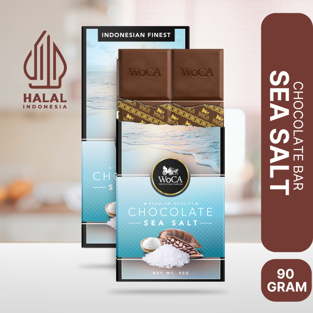 Jual WoCA Coklat SeaSalt Premium Chocolate 90 gram | Shopee Indonesia
