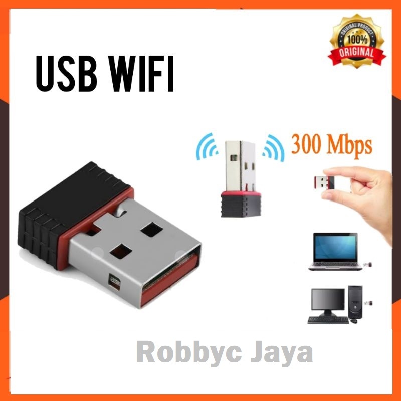 Jual USB WiFi Wireless Adapter Network 802.11n Usb Wifi Dongle 300Mbps | Shopee Indonesia