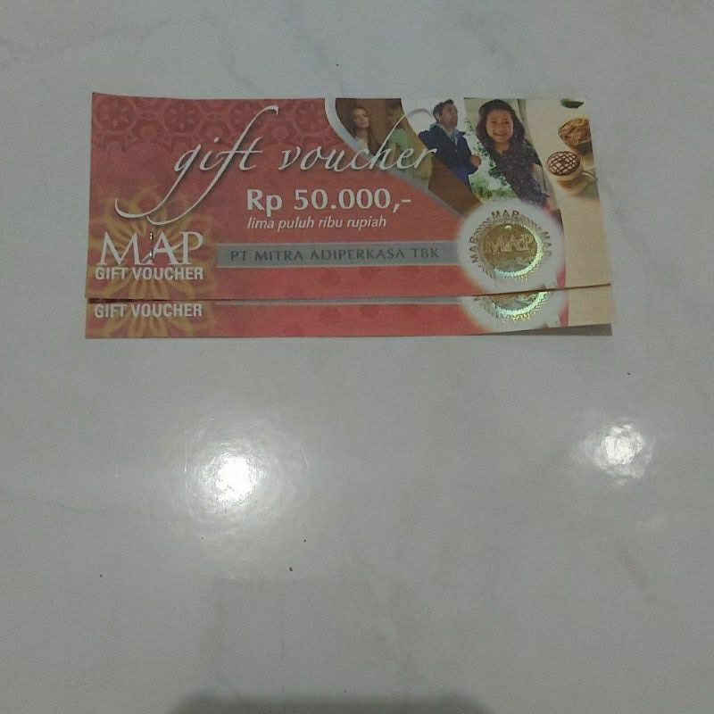 Jual Gift Voucher MAP exp 31 des 2025 | Shopee Indonesia