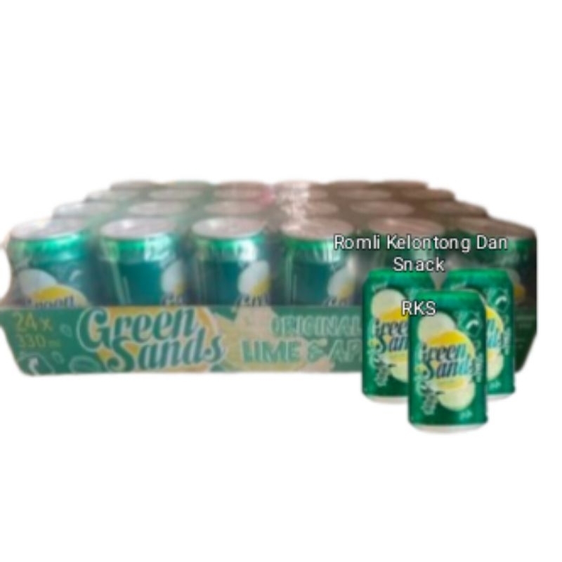 Jual GREEN SANDS ORIGINAL LIME & APPLE 330ML1Dus / Karton ( 24 KALENG ...
