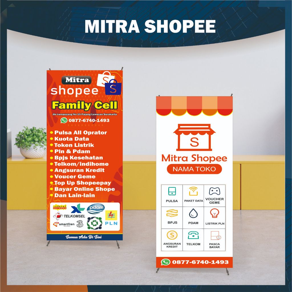 Jual Cetak Banner, Spanduk , Mmt Mitra Shoppe (Free Design) | Shopee ...