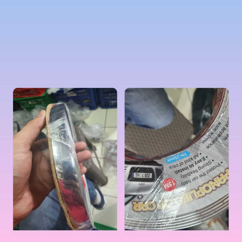 Jual List Chrome moulding Lebar 25 mm x Panjang 15 meter | Shopee Indonesia