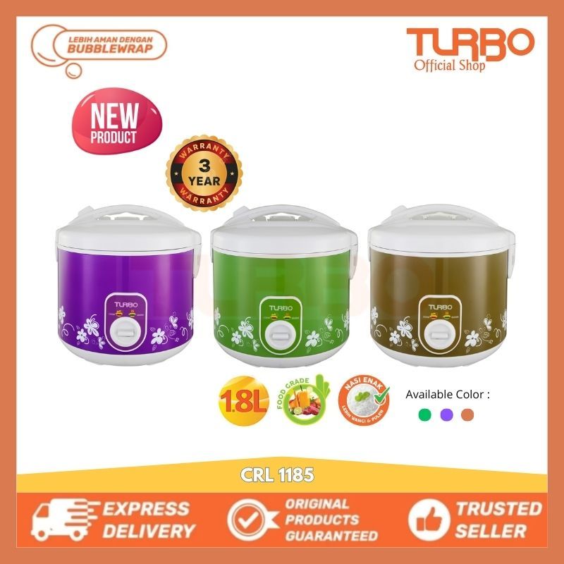 Jual [NEW] Turbo Rice Cooker Magic Com Penanak Nasi 1,8 Liter CRL 1185 ...
