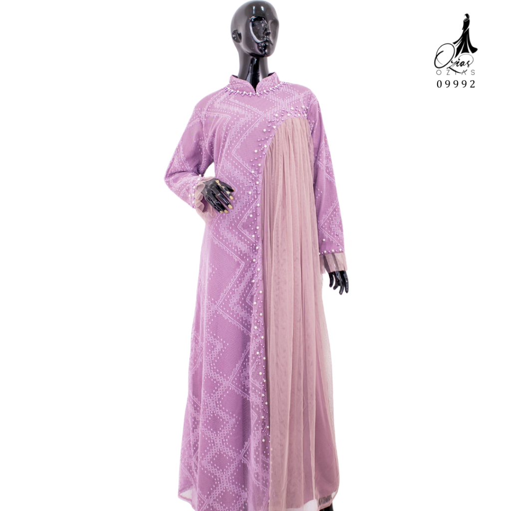 Jual Ozias - Gamis Brokat Inaya Premium 09992 LD 105 I Gamis Wisuda Cantik | Shopee Indonesia