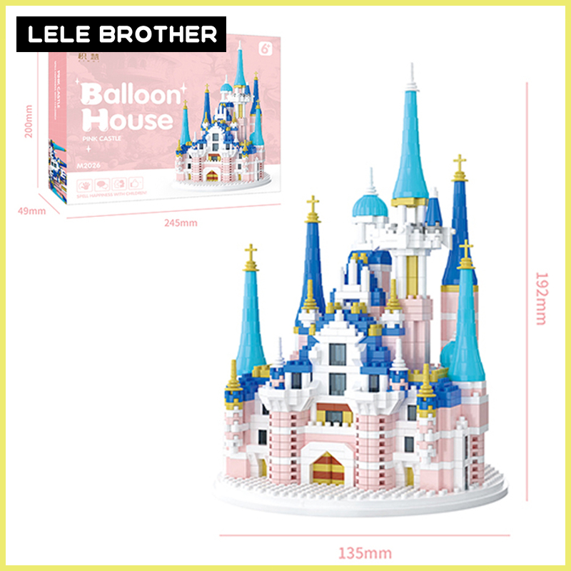 Jual LELE Mainan Bricks Disney Blok Bangunan Nano Block istana disney ...
