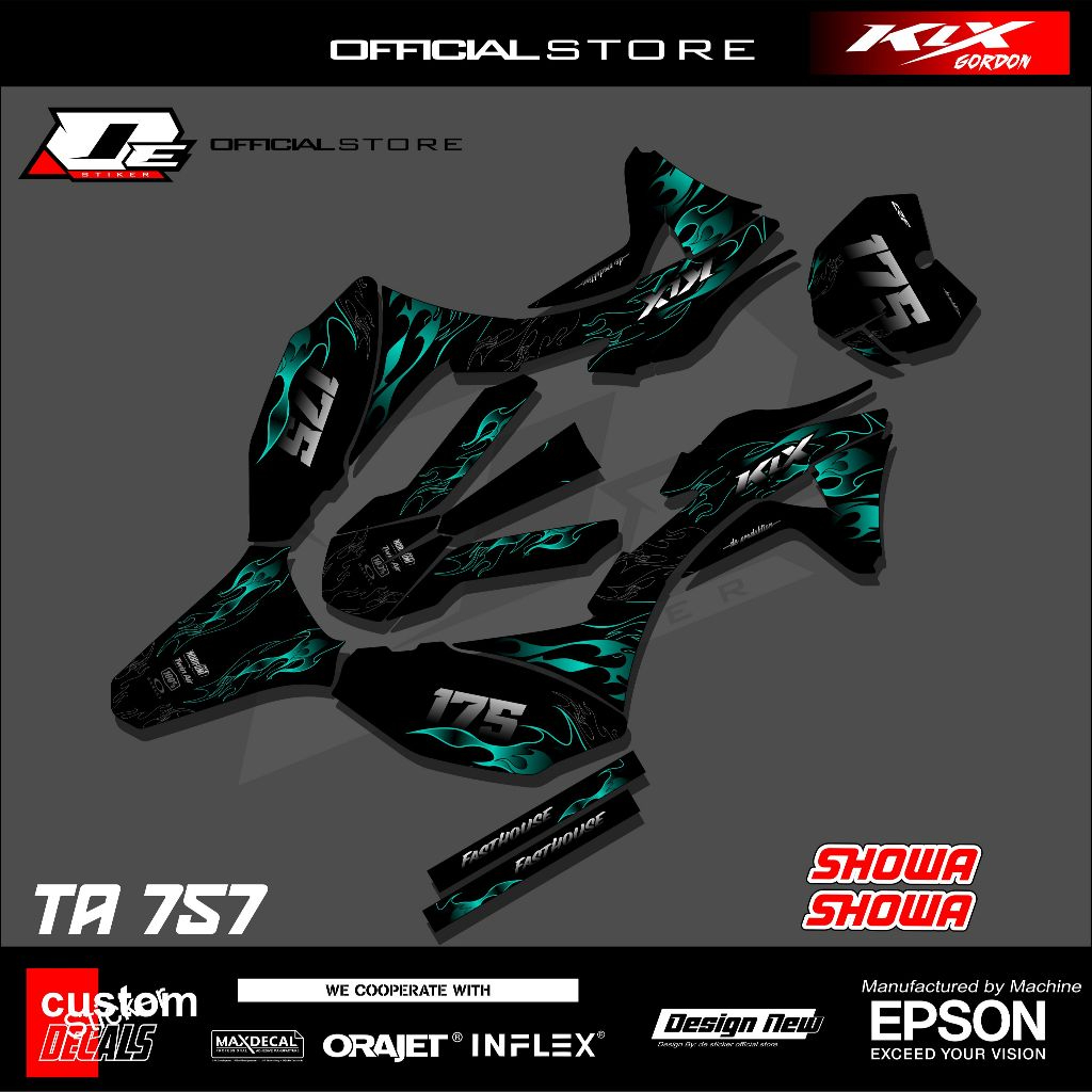 Jual Stiker Decal Motor KLX GORDON Full Body Stiker KLX Gordon ...