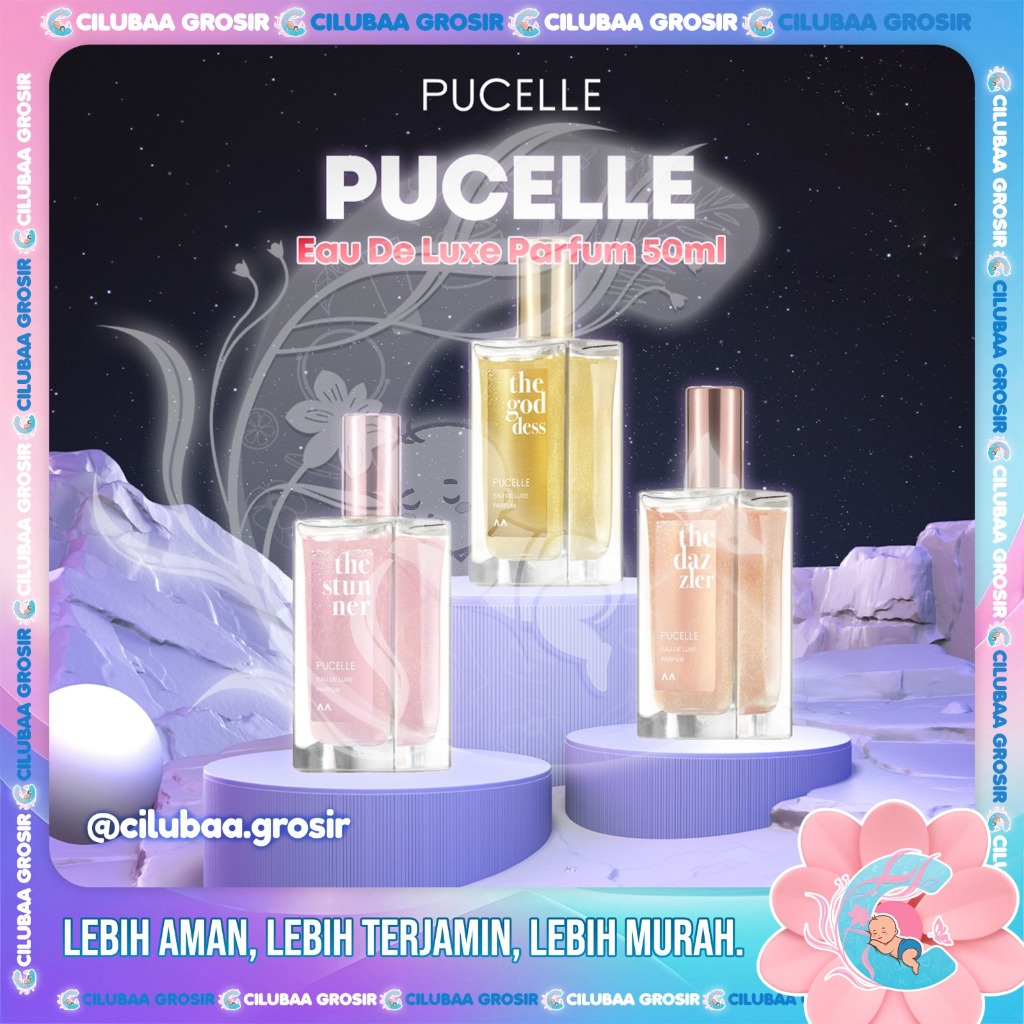 Jual PUCELLE Eau De Luxe Parfum Series 50 mL Glitter || The Stunner ...