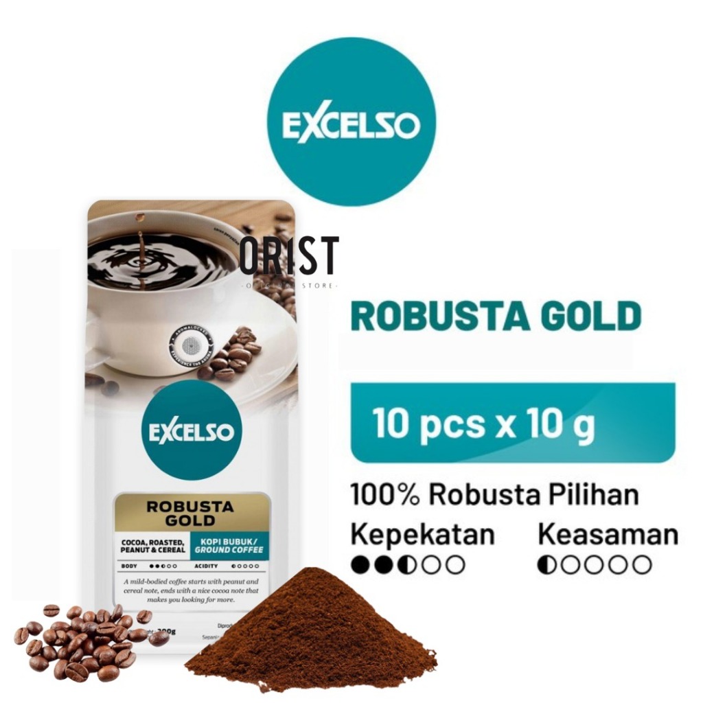 Jual EXCELSO ROBUSTA GOLD BUBUK 200G | Shopee Indonesia