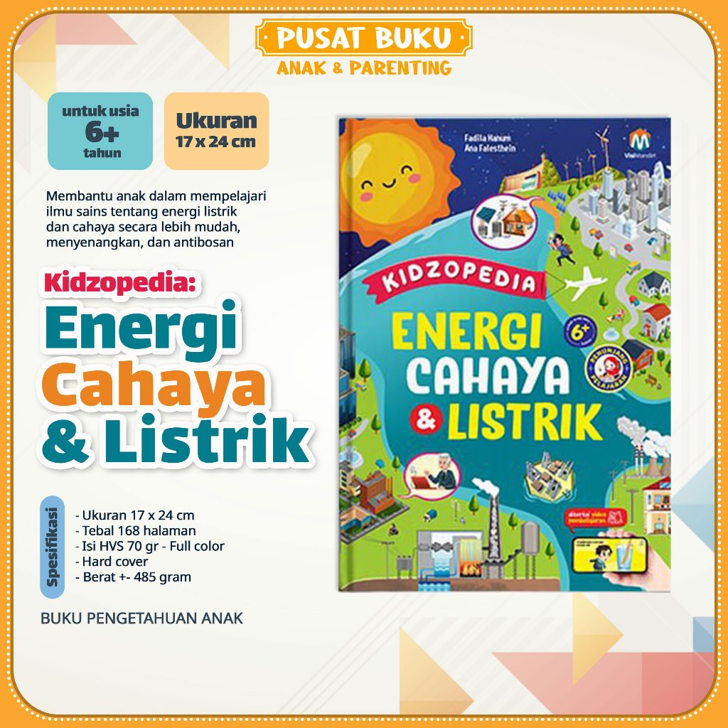 Jual Kidzopedia Energi Cahaya dan Listrik - Hard Cover - Ziyadbooks - buku ensiklopedia anak ...