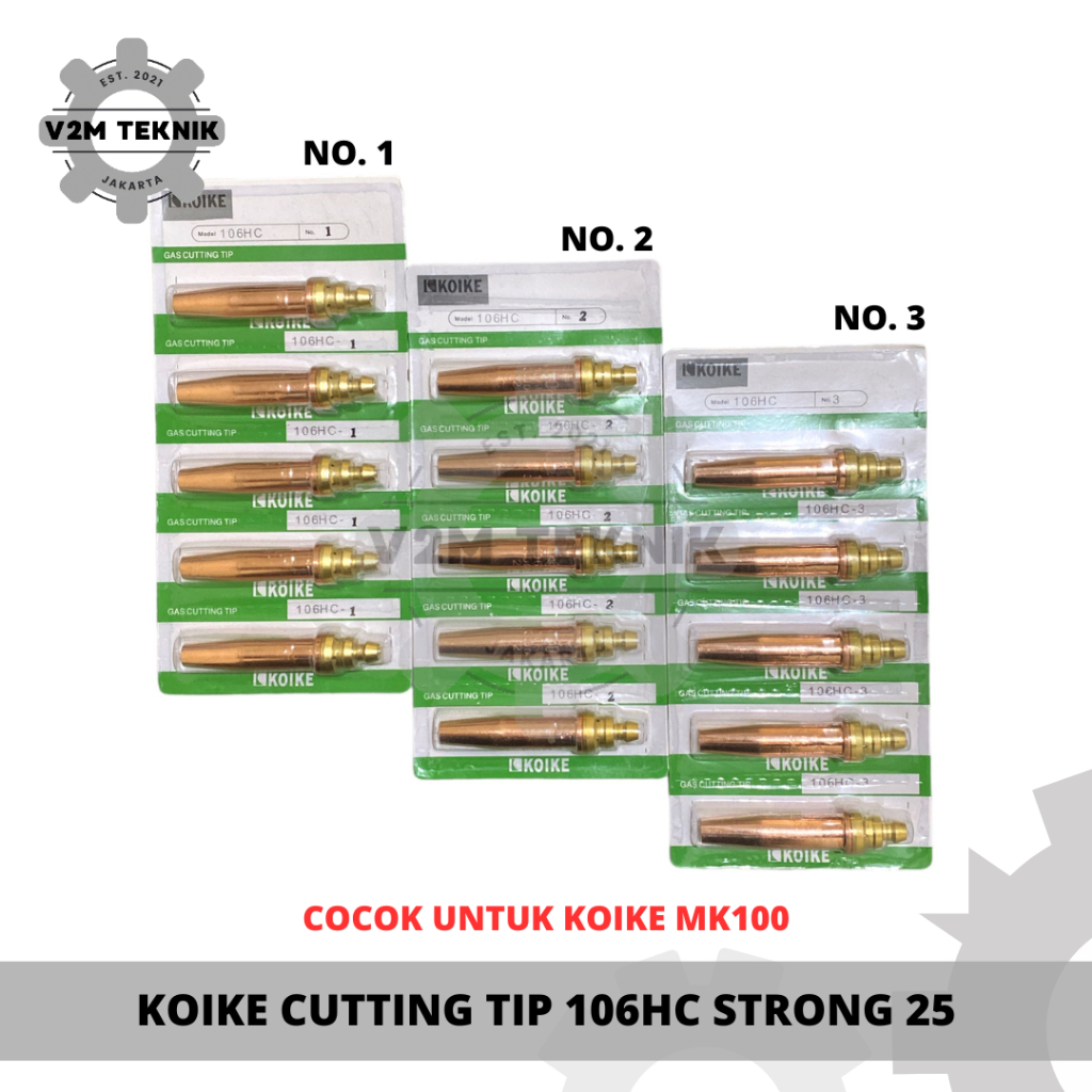 Jual KOIKE Cutting Tip 106 HC / KOIKE Mata Blender Las Strong 25 106HC ...