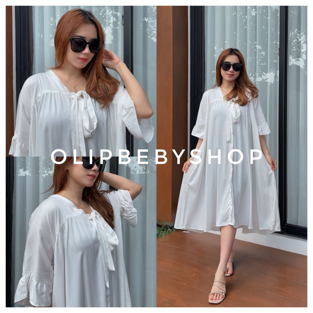 Jual TIARA DRESS RAYON TWILL POLOS DASTER LEMBUT TEBAL/BUSUI/BUMIL ...