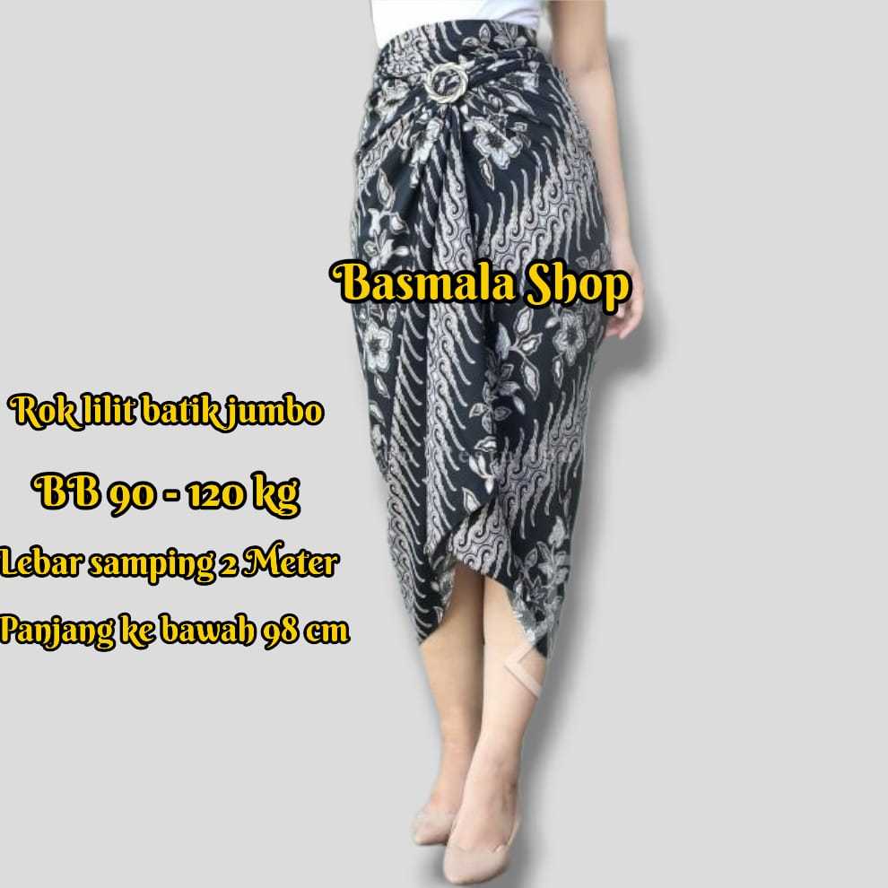 Jual rok lilit batik jumbo outfit kondangan big size kekinian 2024 ...