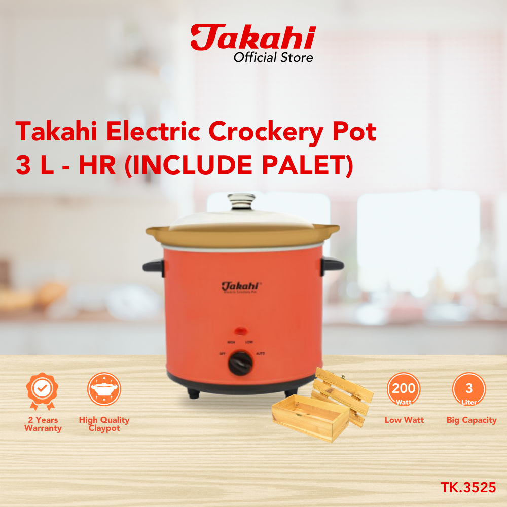 Jual Takahi Electric Crockery Pot 3 Liter - HR (INCLUDE PALET) | Shopee ...