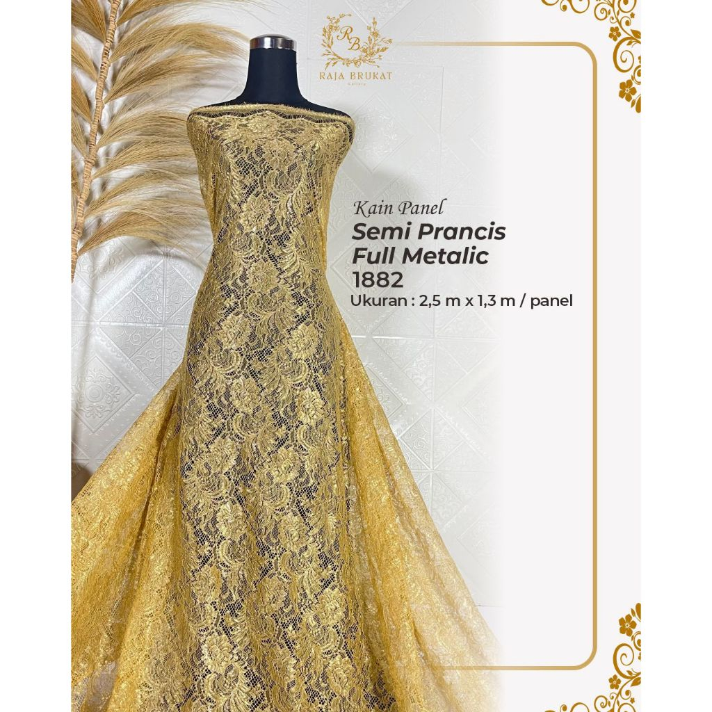 Jual Kain Panel Semi Prancis Full Metalic 1882 - Grade B | Shopee Indonesia