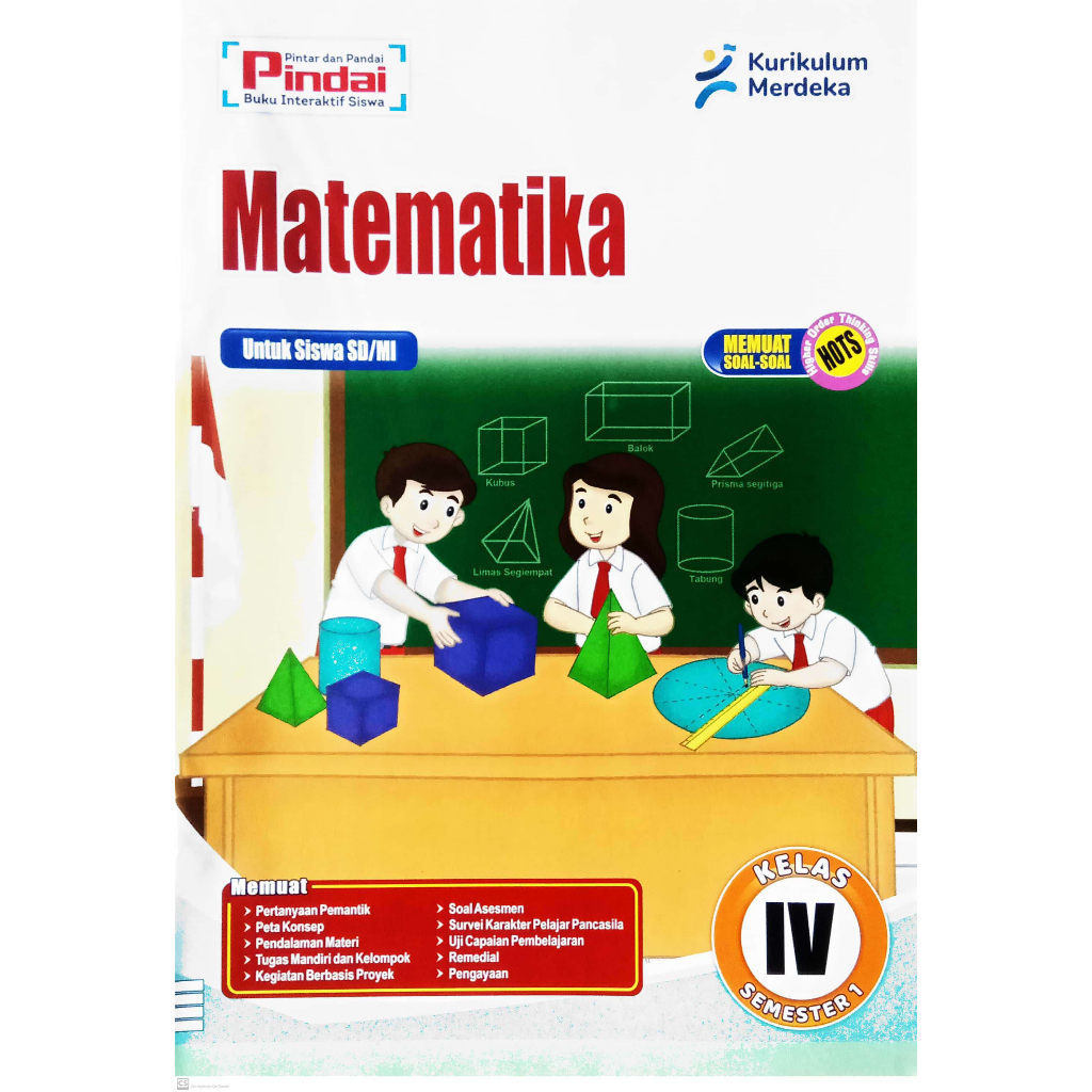 Jual Buku LKS Matematika Kelas 4 SD/MI Kurikulum Merdeka Semester 1 | Shopee Indonesia