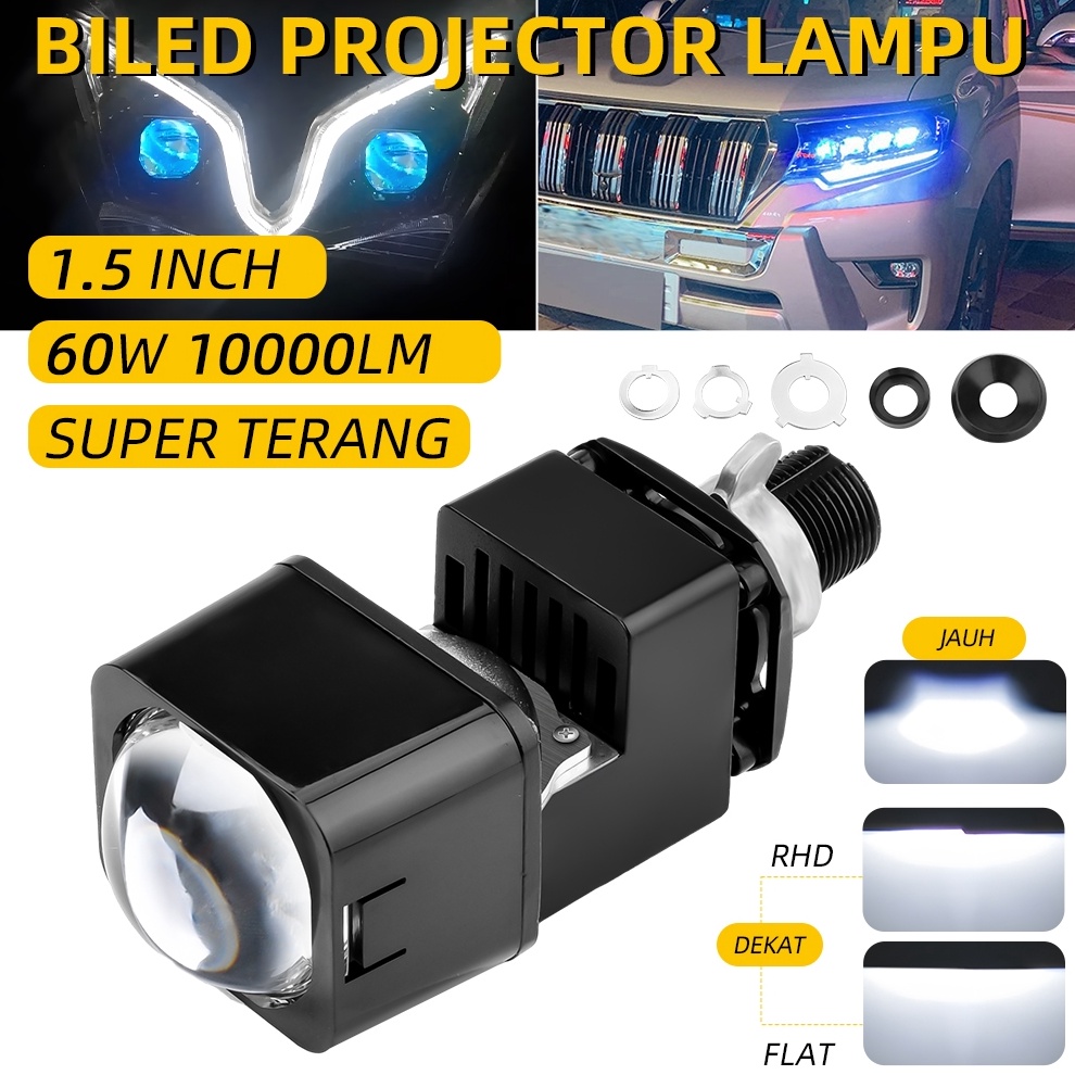 Jual KODE E32Y Projector Projie Matrix X1 BiLED 15 Inch Motor Mobil ...