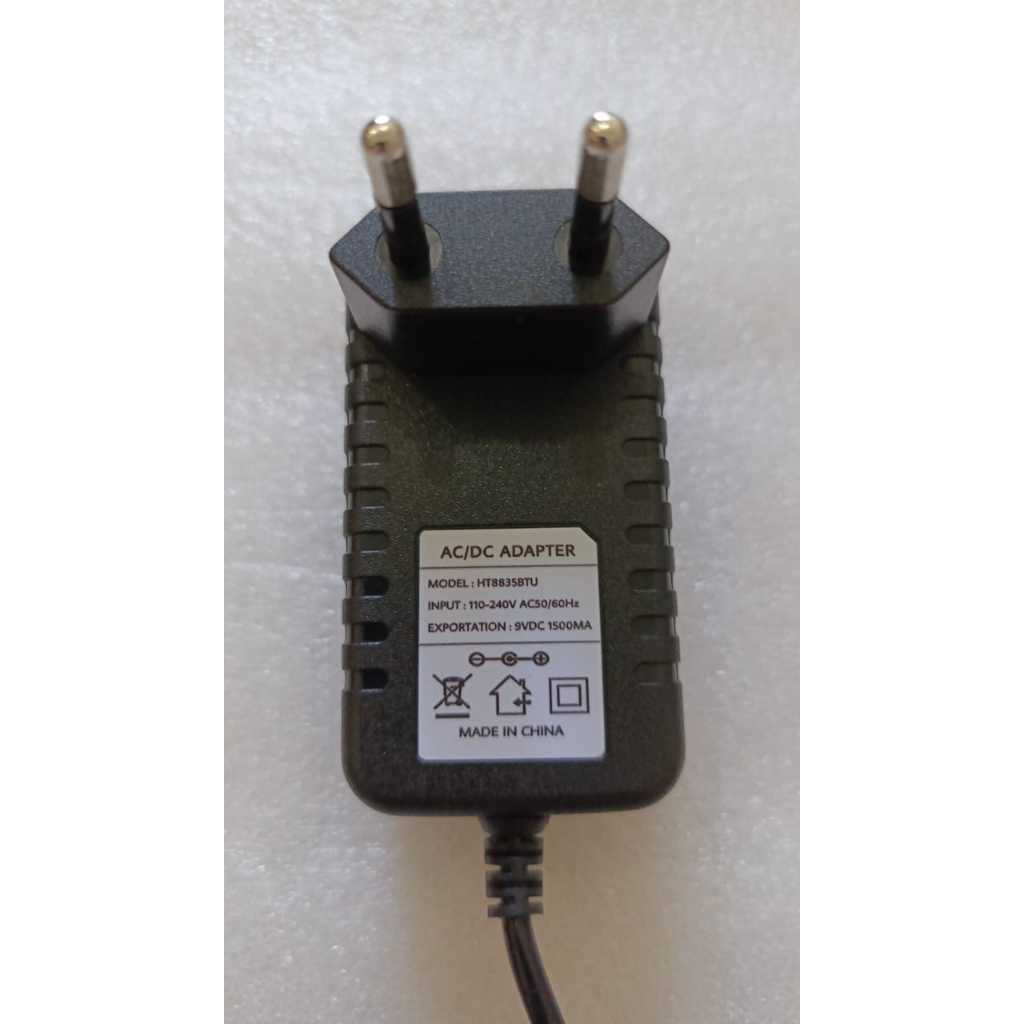 Jual AC/DC ADAPTER 9VDC 1500mA MODEL : HT-8835BTU | Shopee Indonesia
