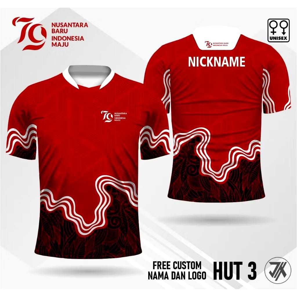 Jual Jersey hut ri ke 79 baju kemerdekaan indonesia 2024 kaos dirgahayu indonesia ke 79th ...