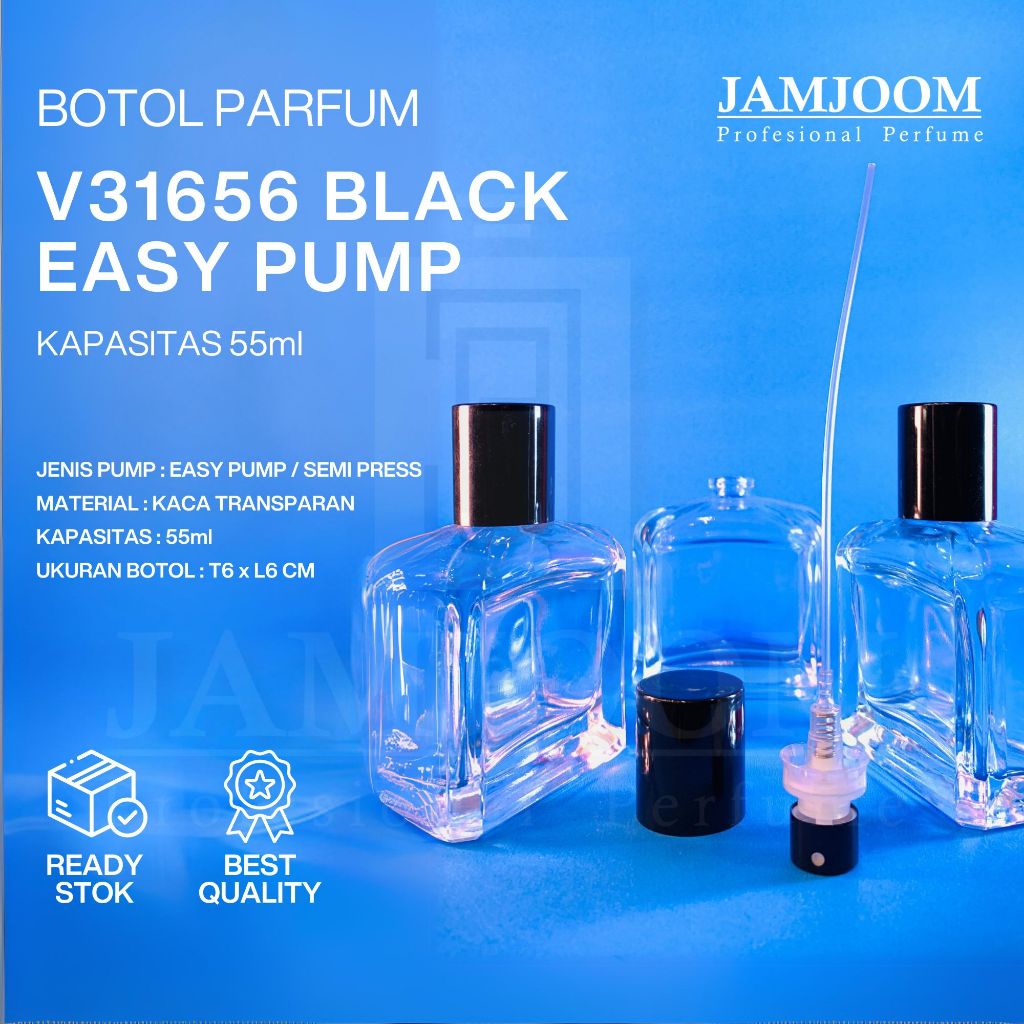 Jual Botol Parfum 55ML V31656 Easy Pump Black ( KEMPOT ) EASY PUMP ...