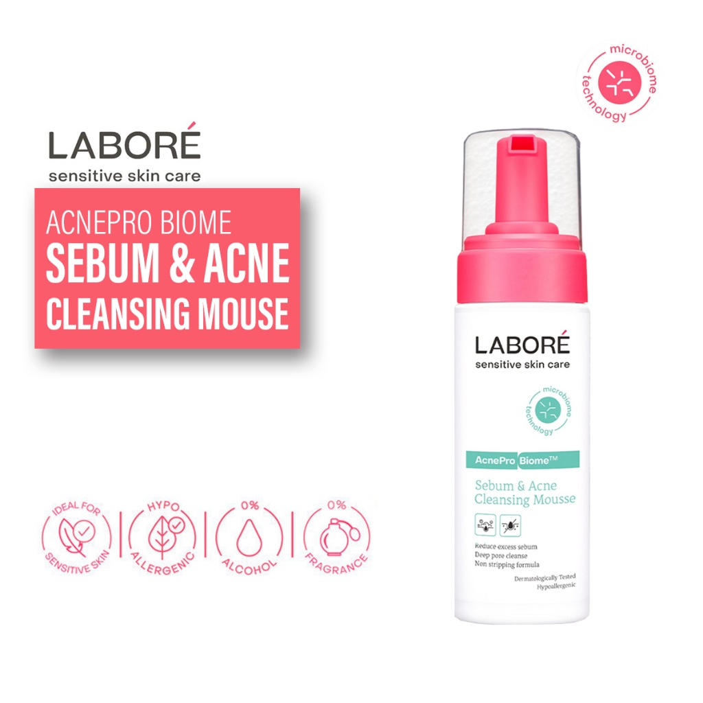 Jual Labore AcnePro Biome Sebum & Acne Cleansing Mousse | Shopee Indonesia