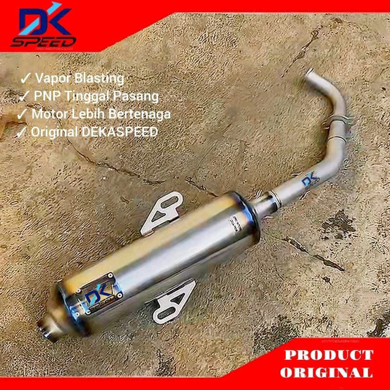 Jual Knalpot Standar Racing Kondoman Premium Vapor Blasting Fullsystem ...