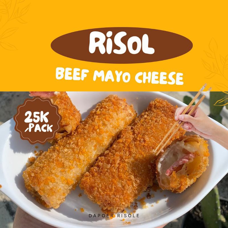 Jual Dapoer Risole - Frozen Risoles Rasa Beef Mayo Cheese | Shopee ...