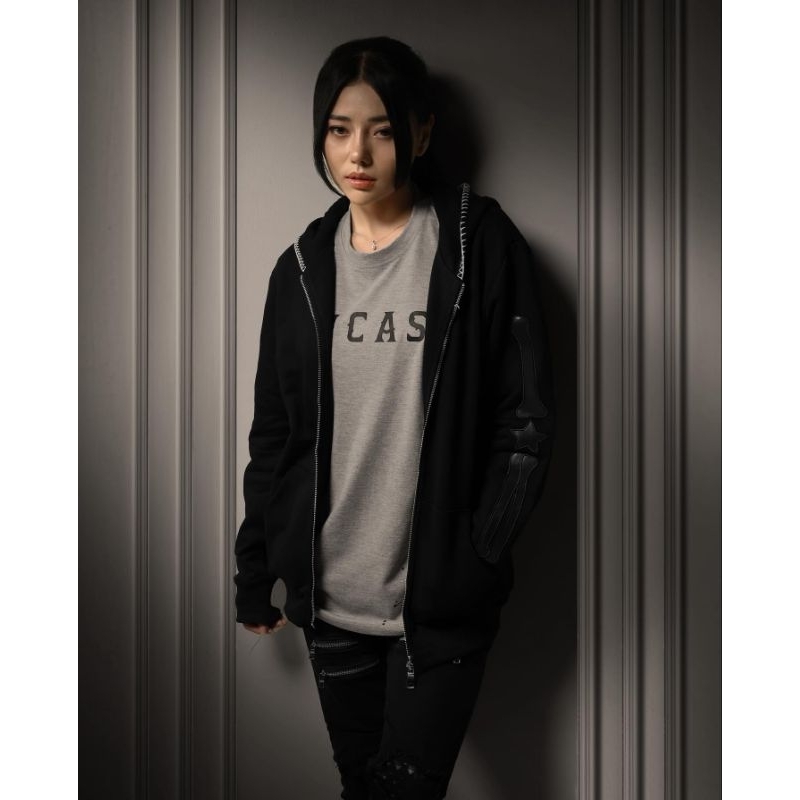Jual RUCAS “Ultra Stitch” with Leather Bone Zip Hoodie | Shopee Indonesia