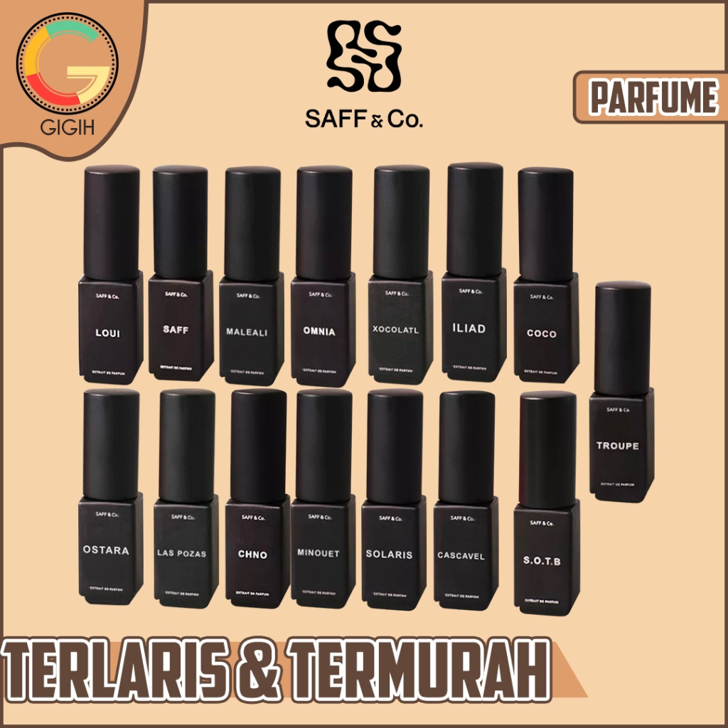 Jual SAFF & CO EXTRAIT DE PARFUME / EDP 5ML (READY ALL VARIAN AROMA ...